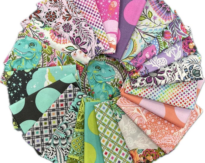 Tula Pink, ROAR Fabric Line, Fat Quarter Bundle, 21 Pc, 18" X 22" - Etsy