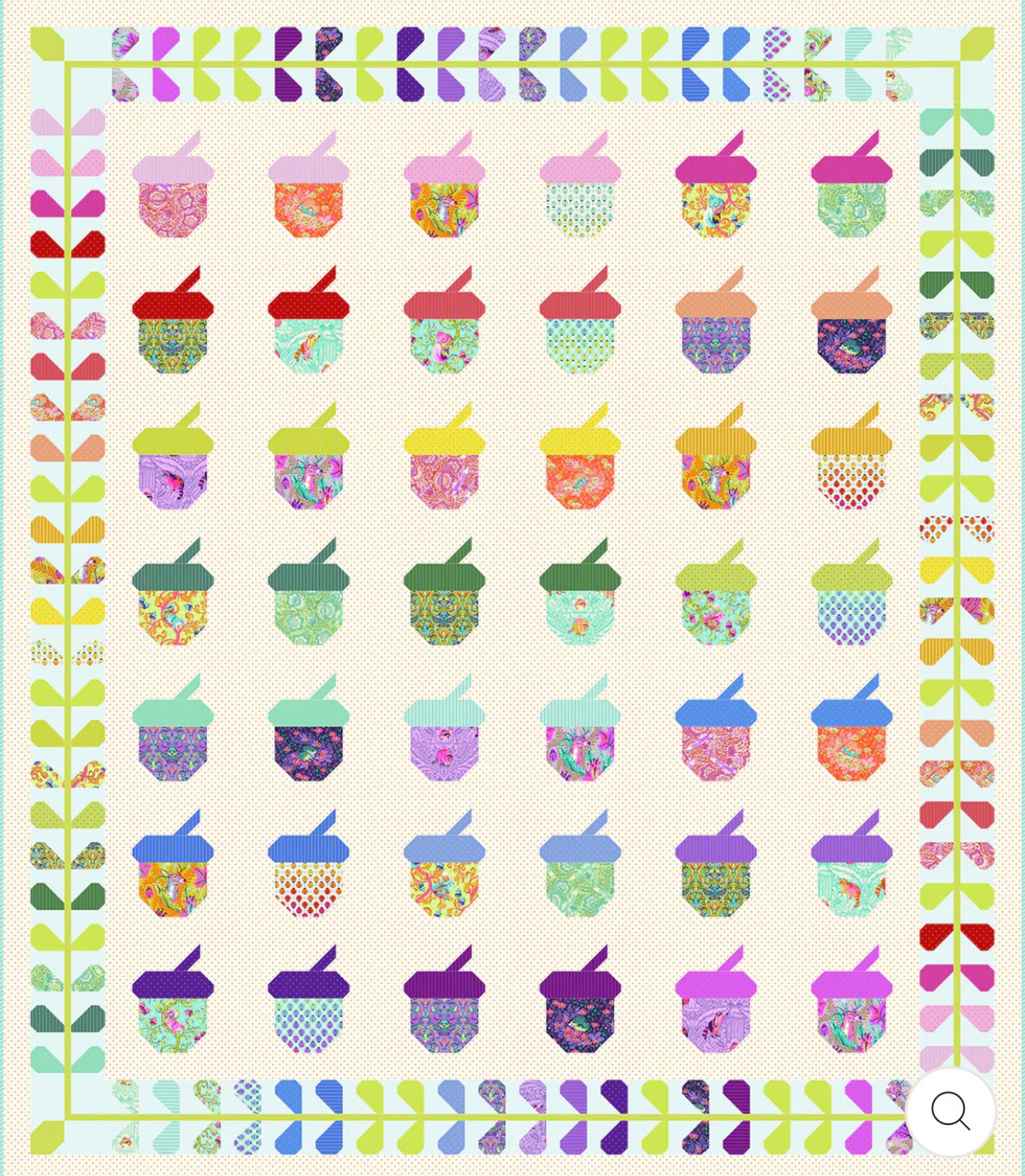 Tula Pink Nutty Quilt Kit, FREE Embroidered Tula Scissor Canvas Tote ...