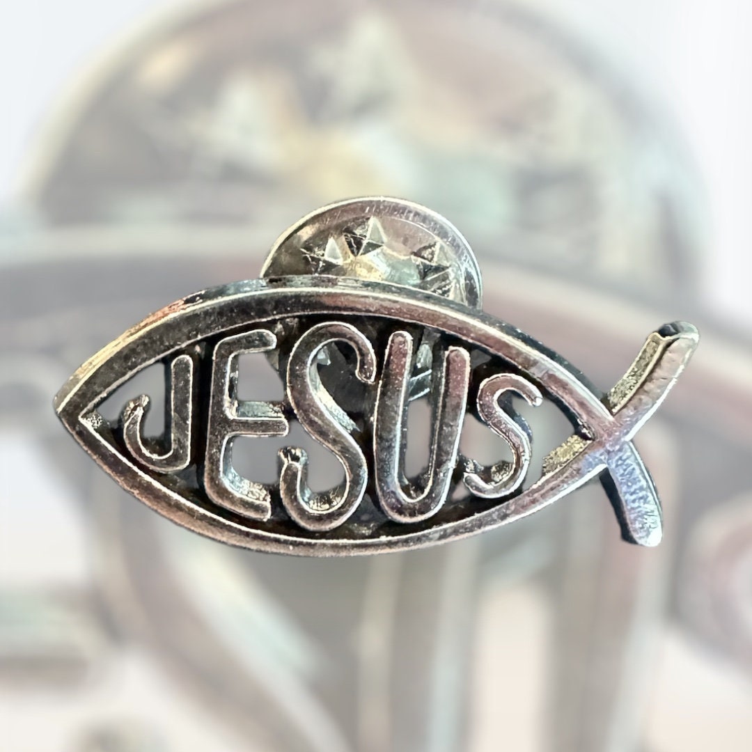 Jesus Fish Pin - Etsy