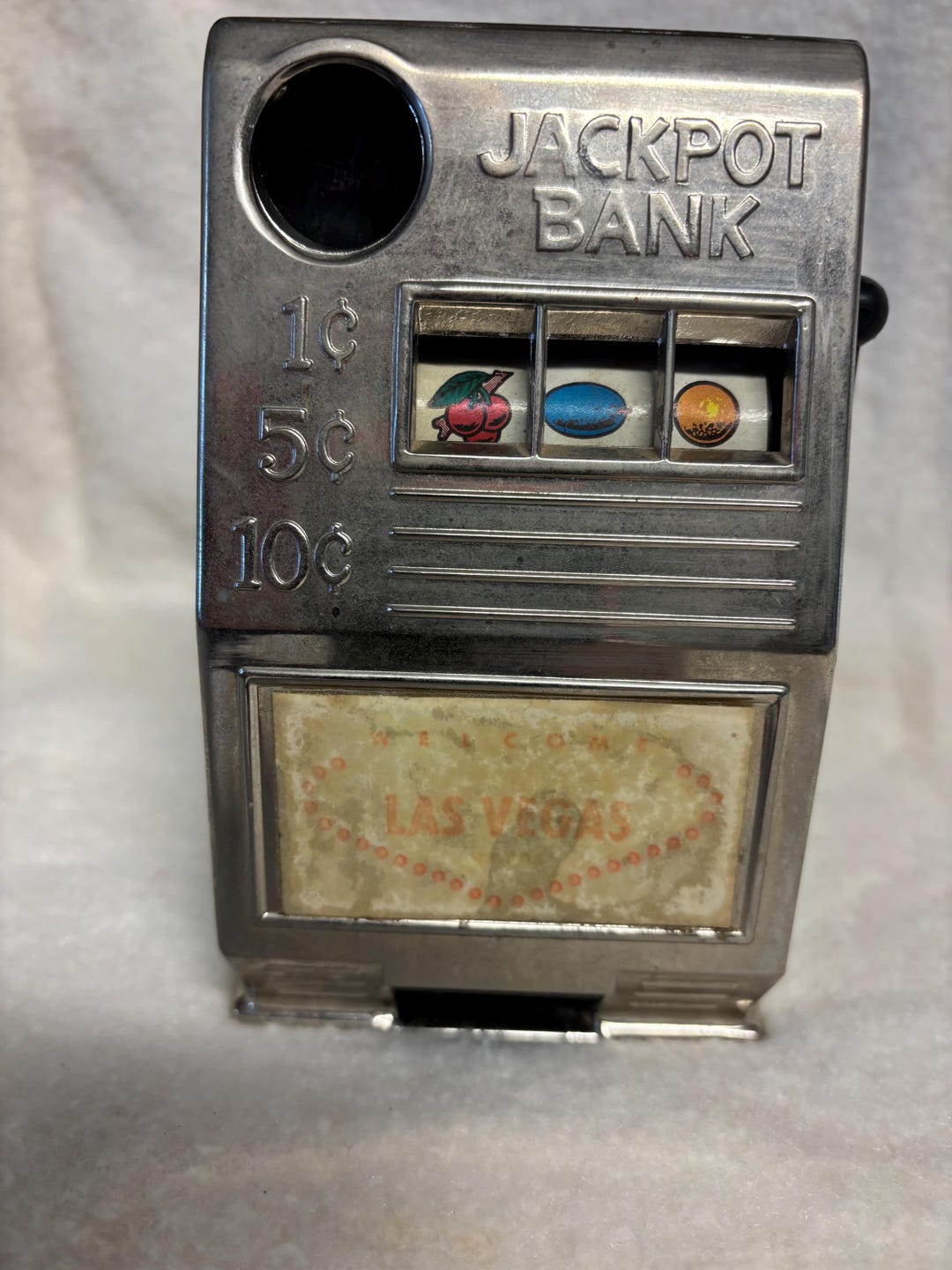 Vintage Bank, Metal Bank, Slot Machine Bank, Jackpot Bank, Penny ...