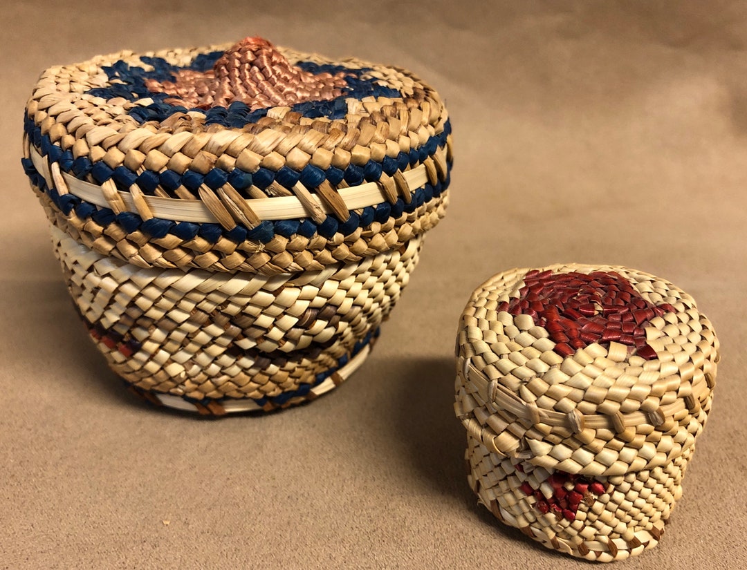 Native American Baskets, Hand Woven Cedar Baskets, Quinault Tribe ...