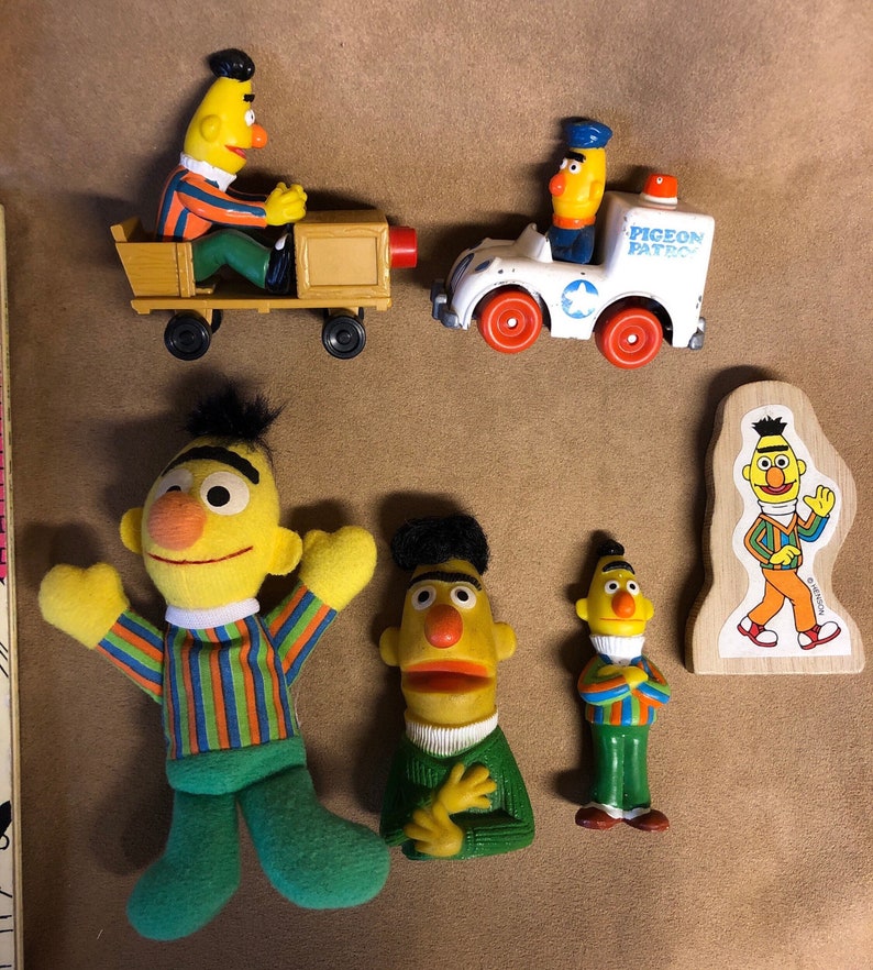 Sesame Street Book and 6 Bert Items! - Etsy