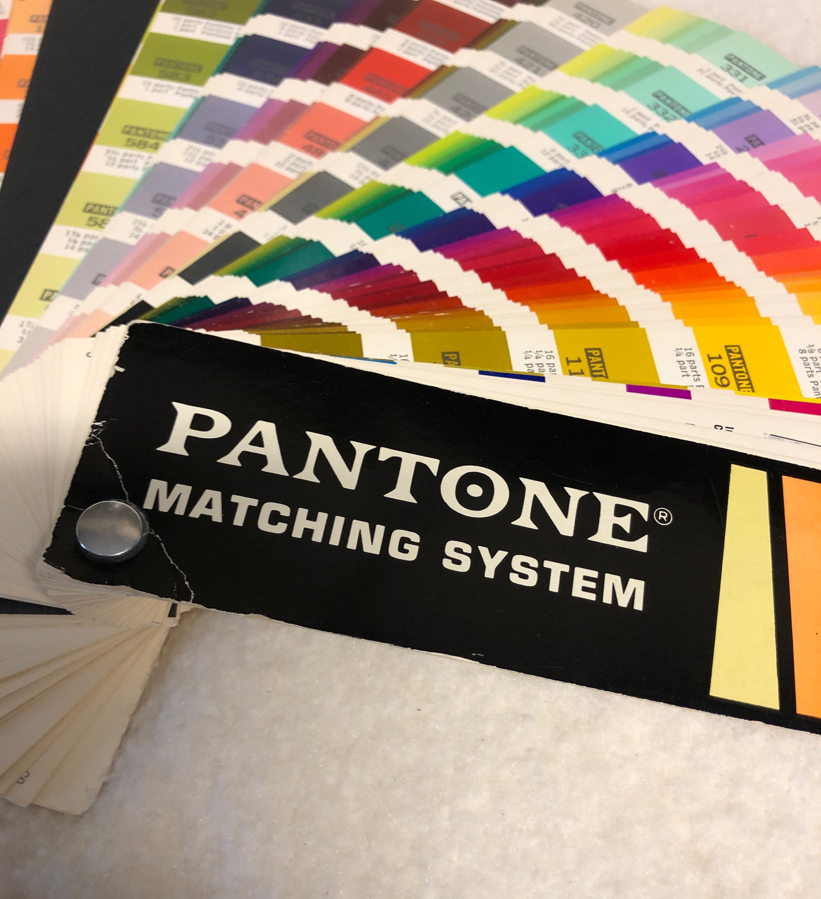 Vintage Pantone Matching Color System, Color Wheel, Vintage Color Wheel ...
