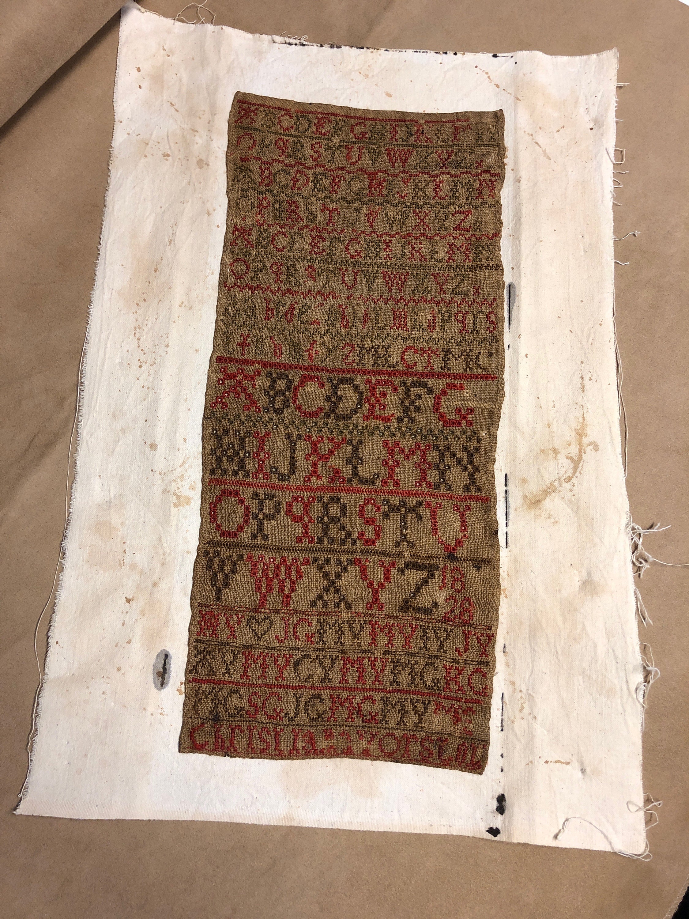 Antique Sampler, Hand Stitched Sampler 1828 - Etsy