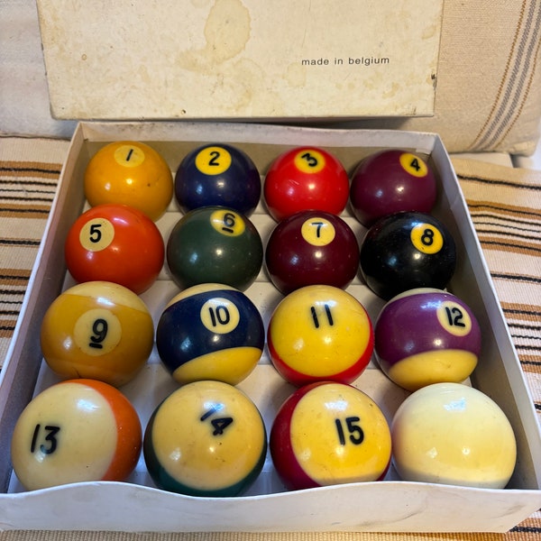 Vintage Pool Balls - Etsy