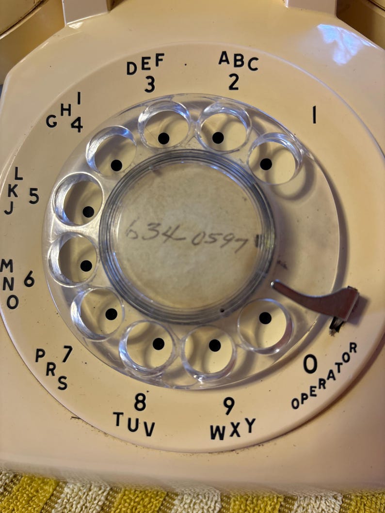 Vintage Rotary Desk Phone, Telephone, Dial Phone, Vintage Telephone ...