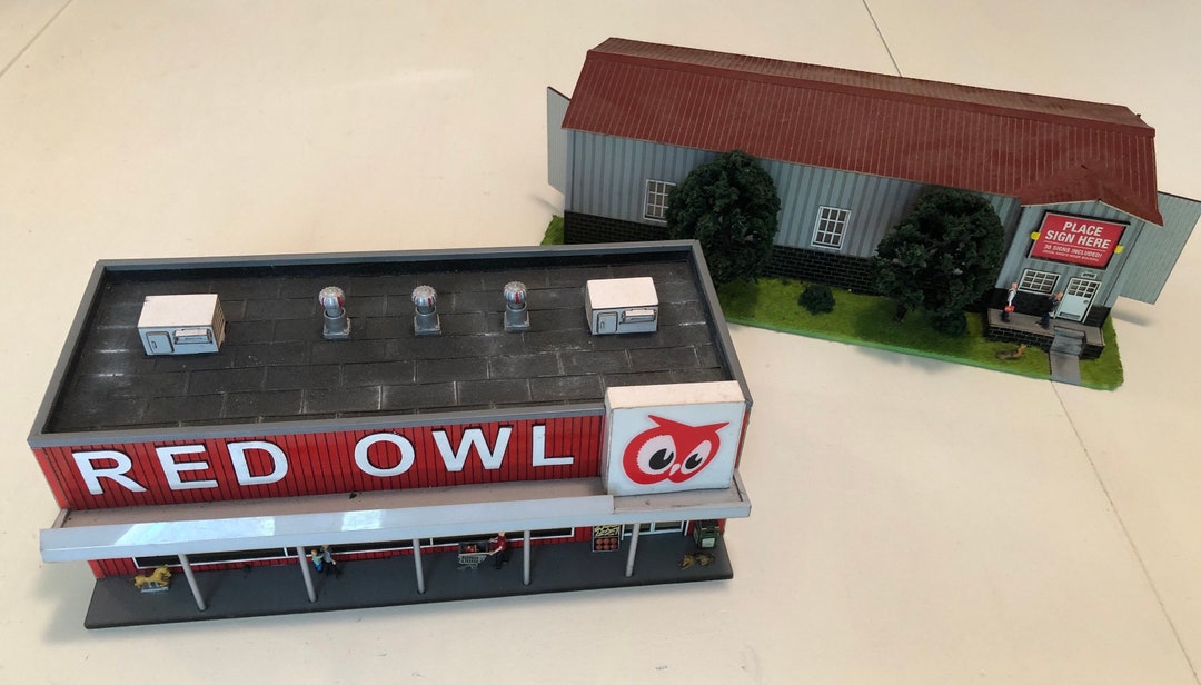Red Owl Store, Vintage Railroad Buildings, Train Accessory, Vintage ...