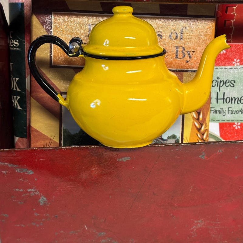 Yellow Teapot - Etsy