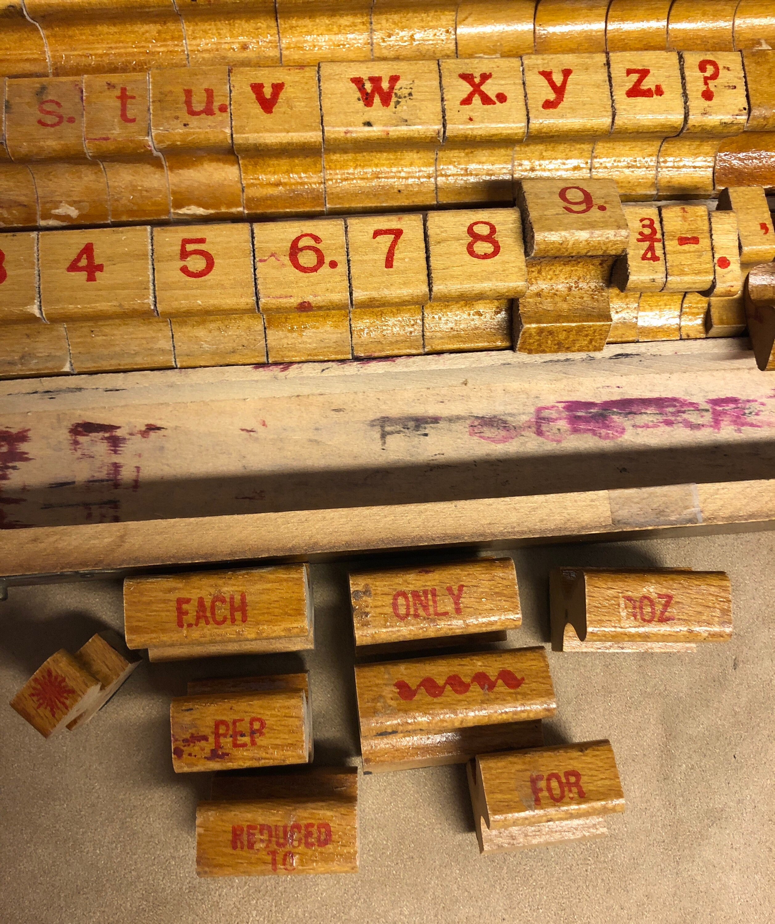 Fulton Chart & Sign Marker,vintage Stamp Set, Alphabet and Number ...