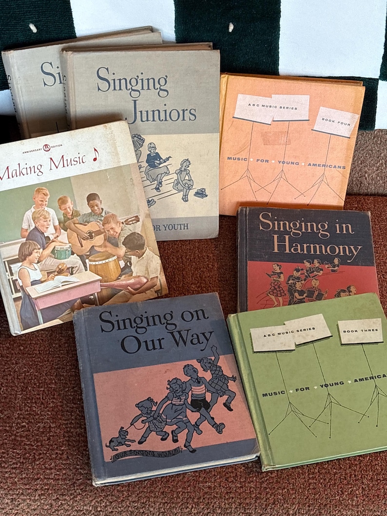 Vintage Children’s Music Books, Singing Books, Songs, Music Education ...