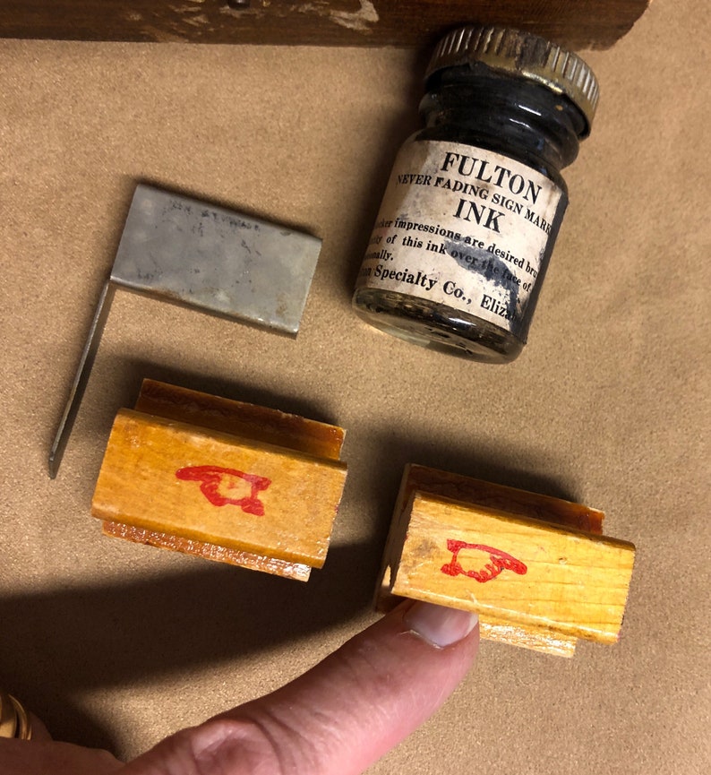 Fulton Chart & Sign Marker,vintage Stamp Set, Alphabet and Number ...