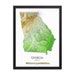 Georgia Elevation Map Poster - Etsy