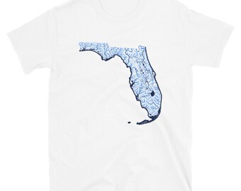 Florida Map Shirt - Etsy