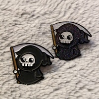 Drinkin' Reaper Enamel Pin - Etsy