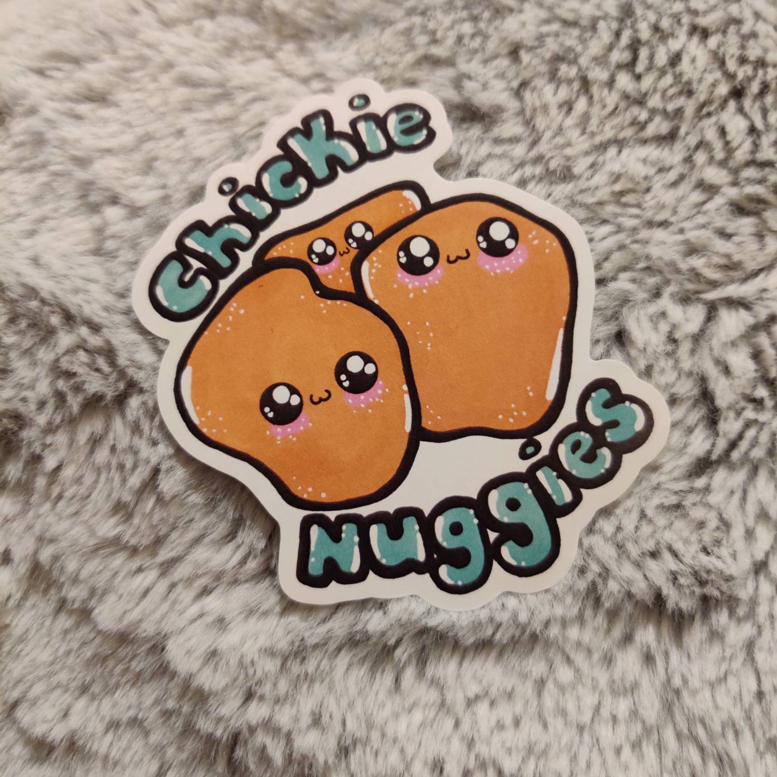 Chickie nuggies please sticker | Etsy