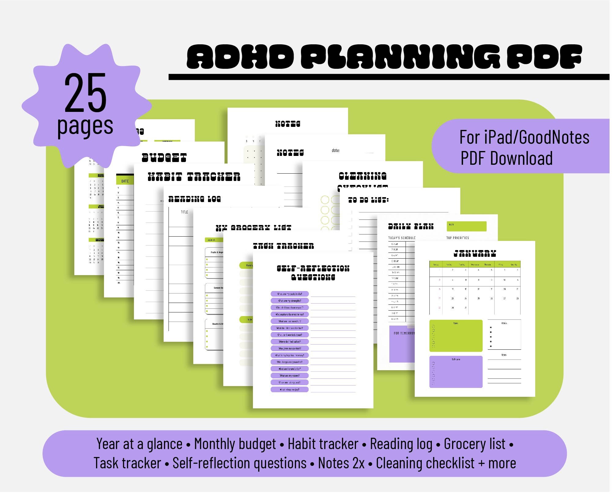 Peak Productivity - Ultimate ADHD Planner and Habit Tracker for Gen Z ...