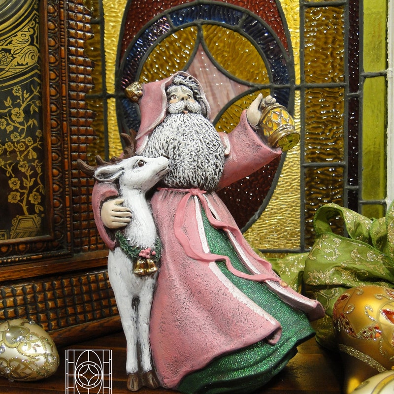 Pink Santa - Etsy