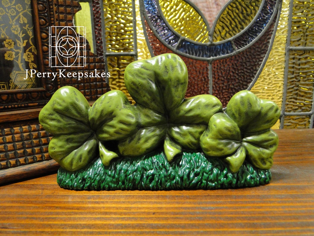 3 Leaf Clover Saint Patrick's Decorations Handcrafted Hand Painted St ...