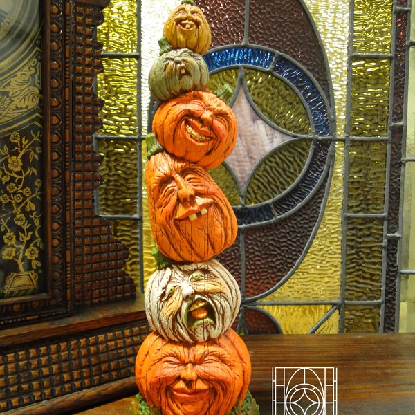 Stacked Pumpkins - Etsy