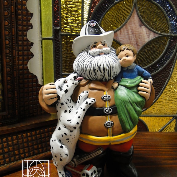 Fireman Santa - Etsy