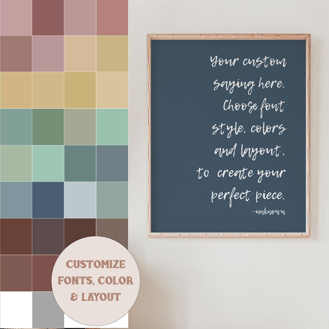 Custom Quote Print, Custom Print, Custom Text Print, Custom Quote ...