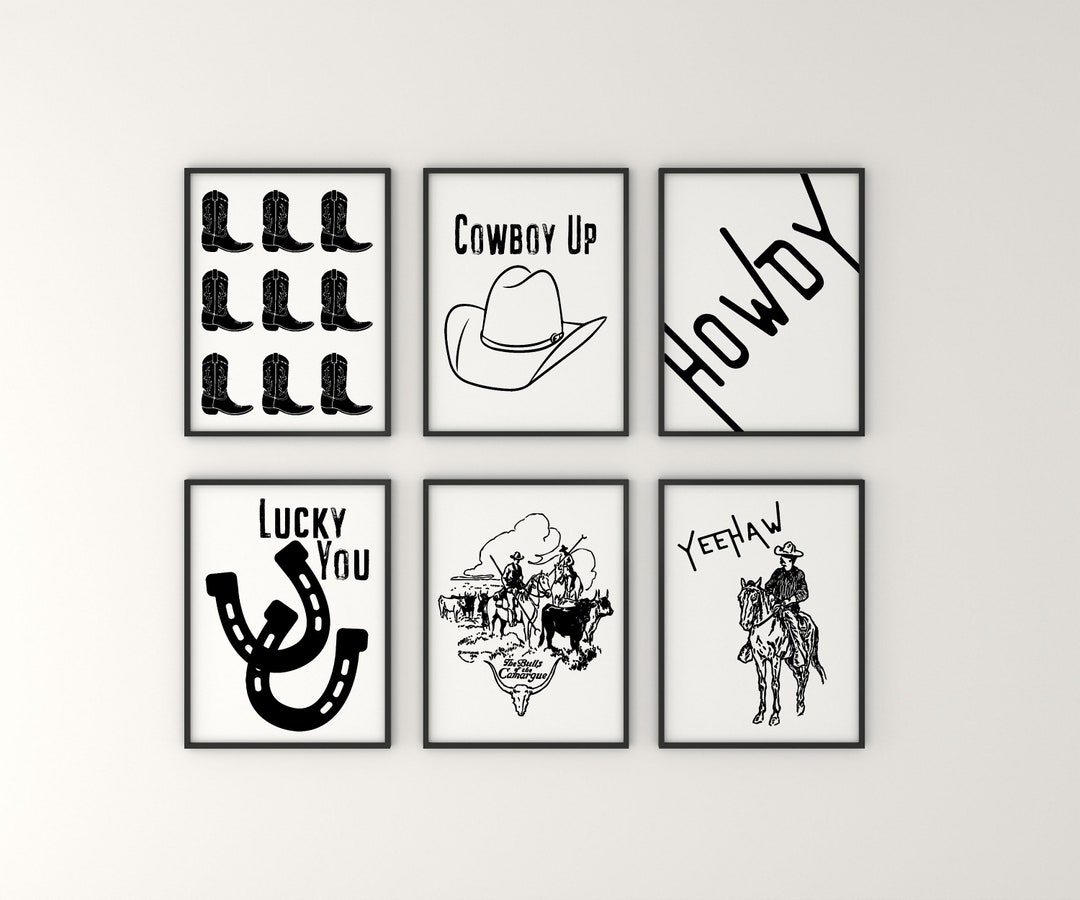 Western Art Prints, Western Prints Digital Download, Howdy Poster ...