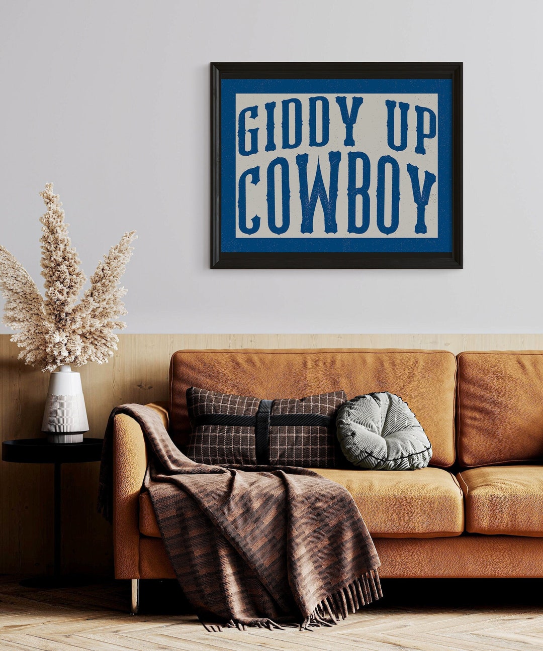 Giddy up Typography Art Printable, Southwestern Wall Art, Cowboy Wall ...