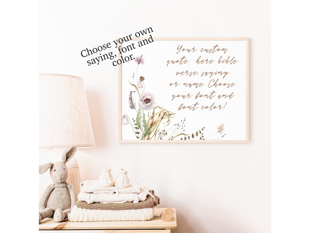 Custom Printable Sign, Printable Sign, Custom Printable, Personalized ...