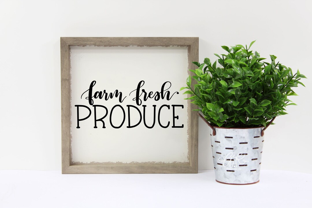 Farm Fresh Produce SVG | Farm Fresh | Cut File | Craft File | Hand ...