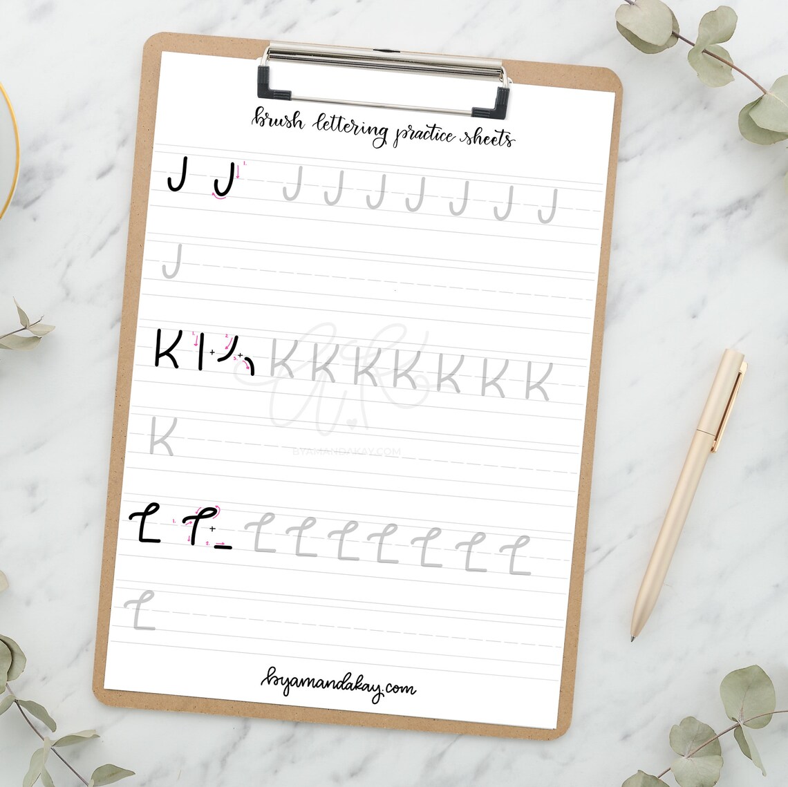 Funky Style Hand Lettering Practice Sheets Bouncy Lettering - Etsy