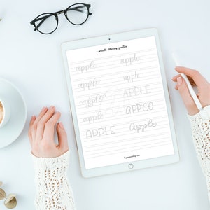 Fall Words Lettering Practice Sheets PDF, Instant Download, 10 Styles ...