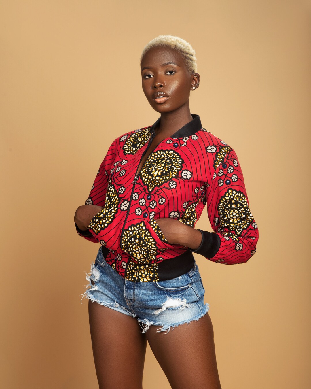 African Women/men Bomber Jacket, African Jacket, Ankara Bomber Jacket ...