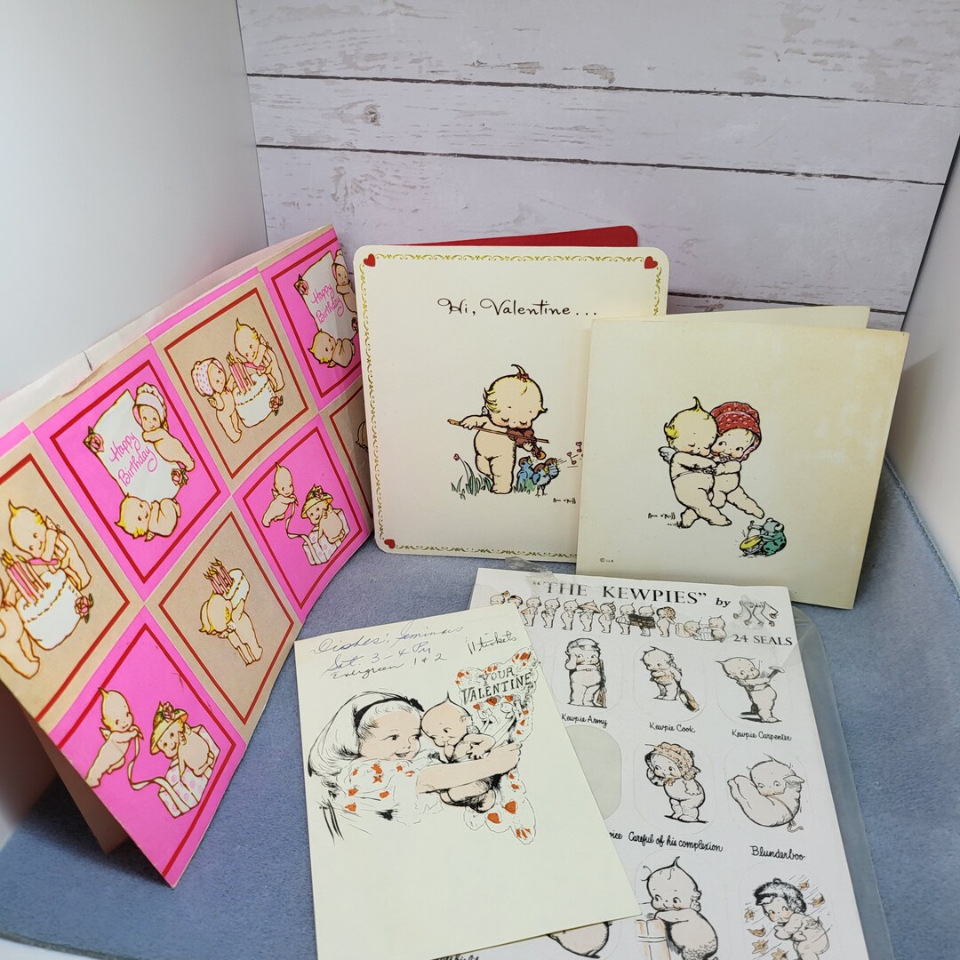 Kewpie Doll Cards, Paper, Post Card, and Stickers - See Description and ...