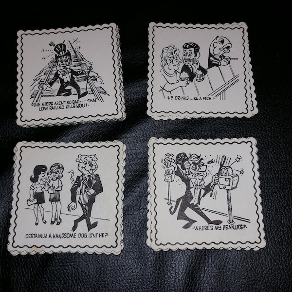 Cartoon Coasters - Etsy