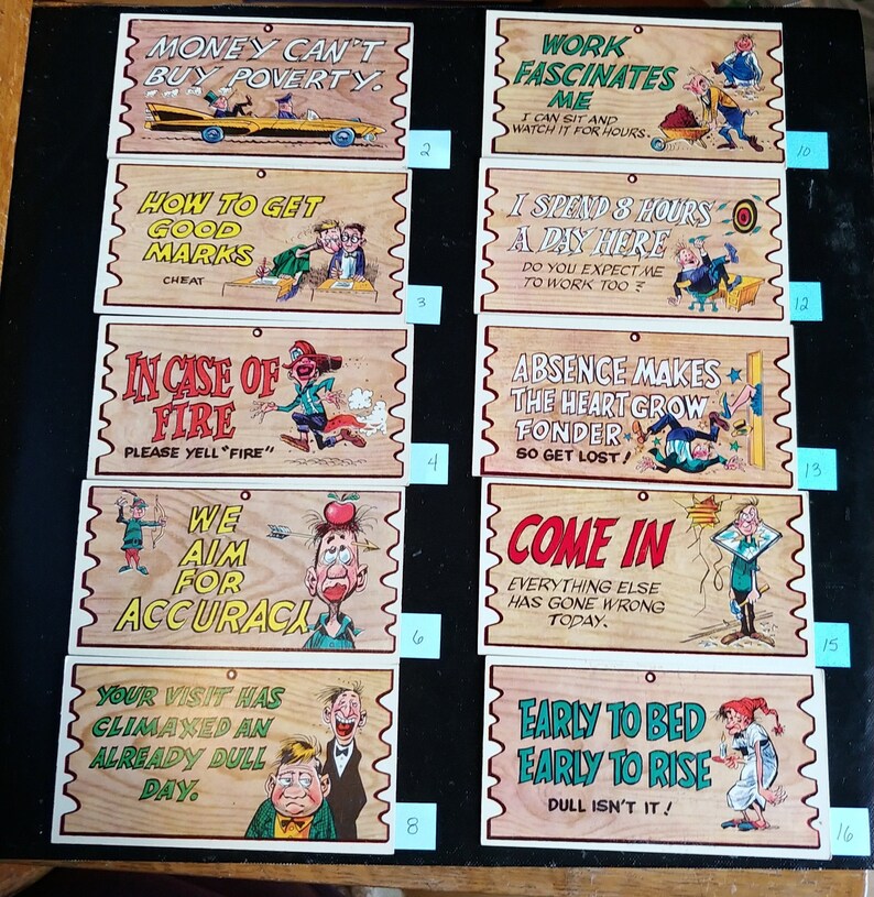 Wacky Plak Cards Topps -choose Style # TOPPS 1959 - Etsy
