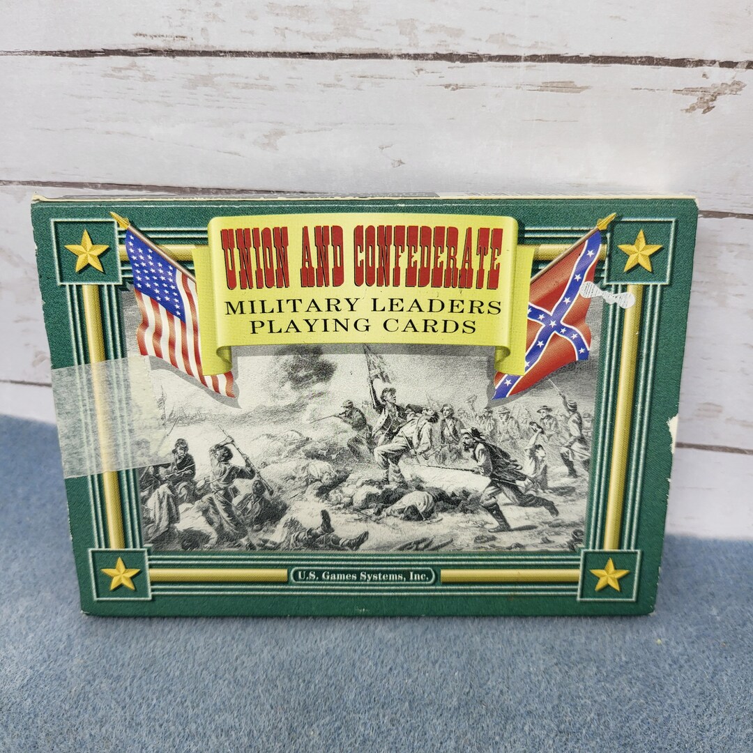 Union and Confederate Military Leaders 2 Decks Double Deck of Standard ...