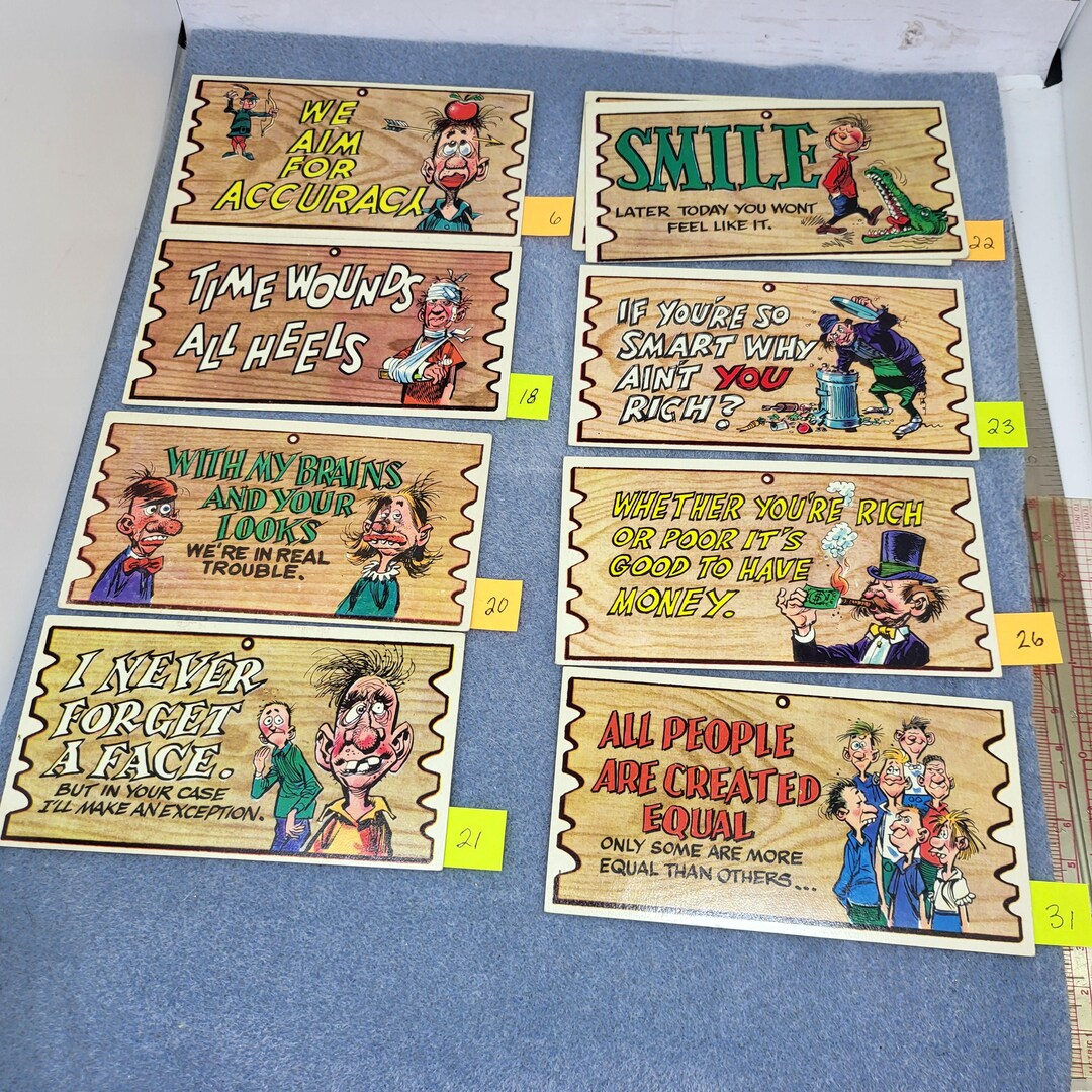Wacky Plak Cards Topps -choose Style # TOPPS 1959 - Etsy