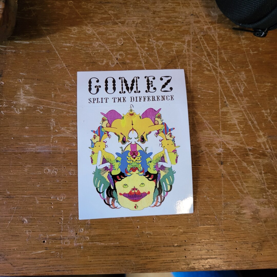 Sticker: Gomez Split the Difference 2004 New Album Tour -see Photos and Description for Details ...