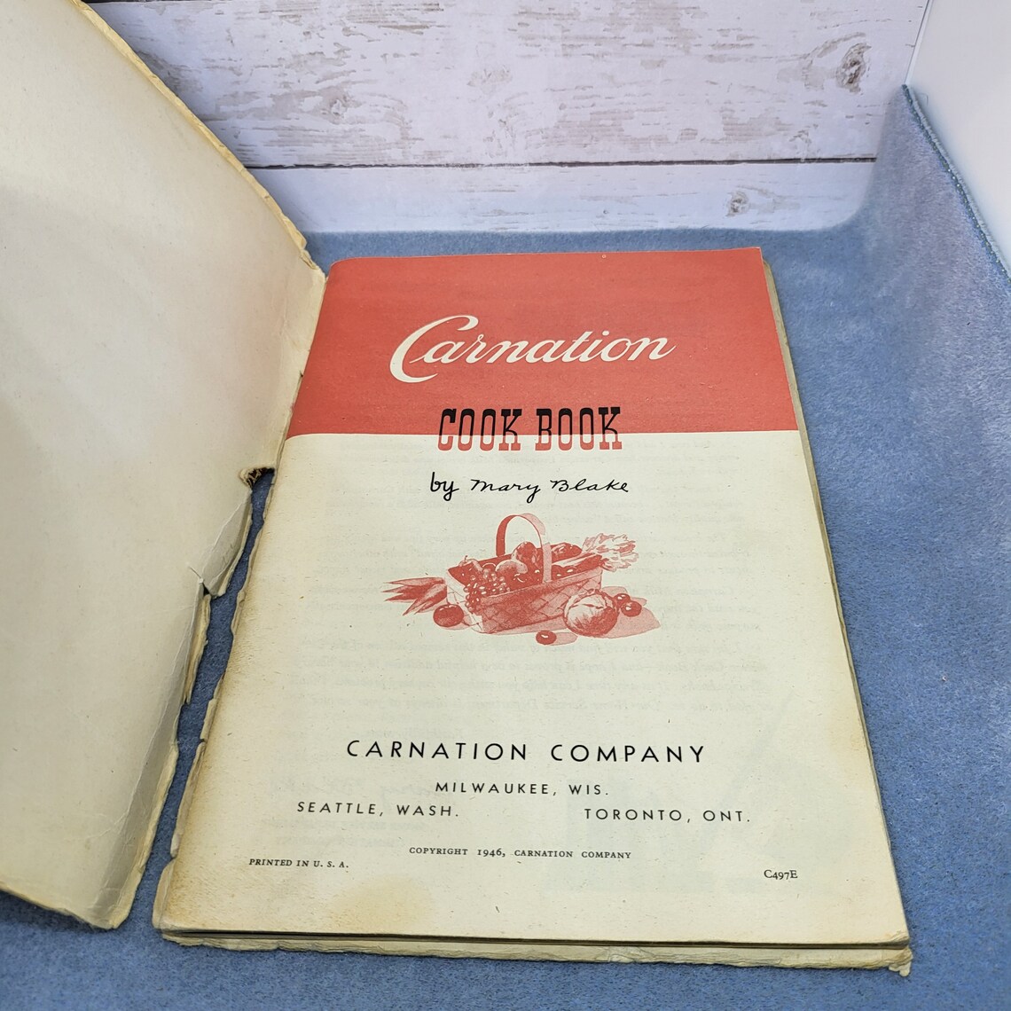 Carnation Cook Book 1946 Mary Blake, Cocktails, Soup, Pastry, Bread ...