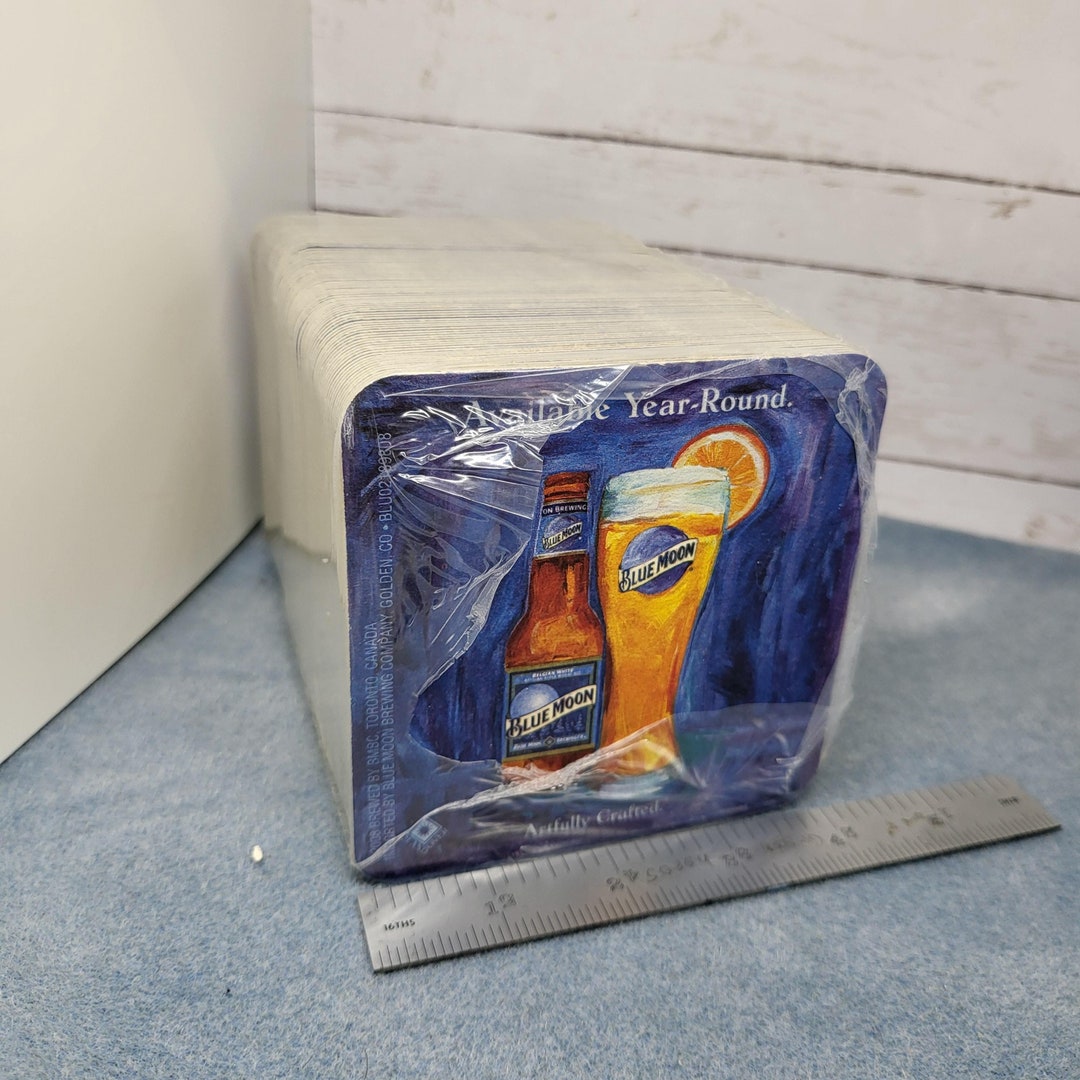 Blue Moon ~100 Pack Beer Coasters - Original Packaging - See Photos and ...