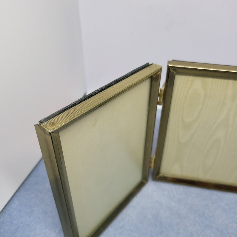3x4 Gold Metal Hinged Frame Wave Stamped Metal Frame See Photos and ...