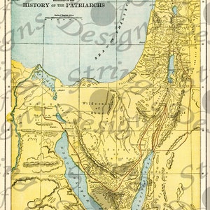 Antique Bible Maps Printables - Full Color 8.5x11 - Etsy