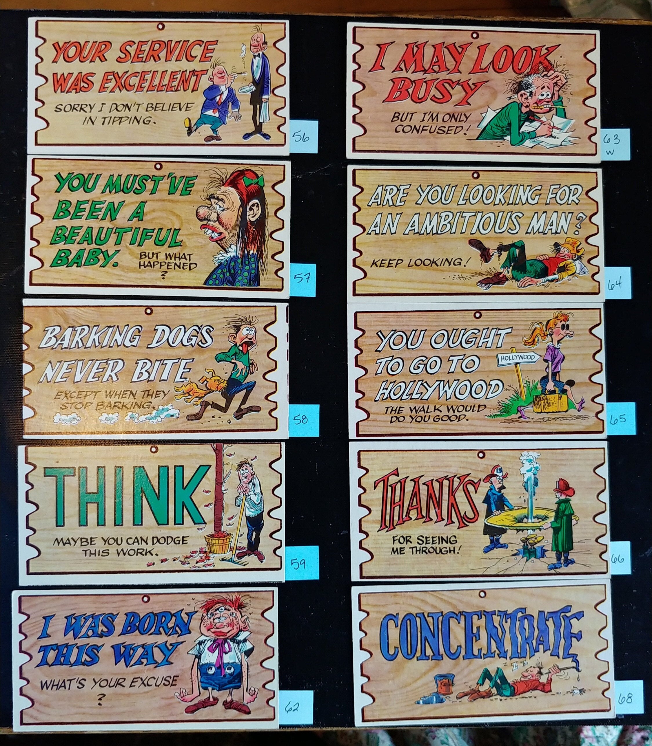 Wacky Plak Cards Topps choose Style TOPPS 1959 - Etsy