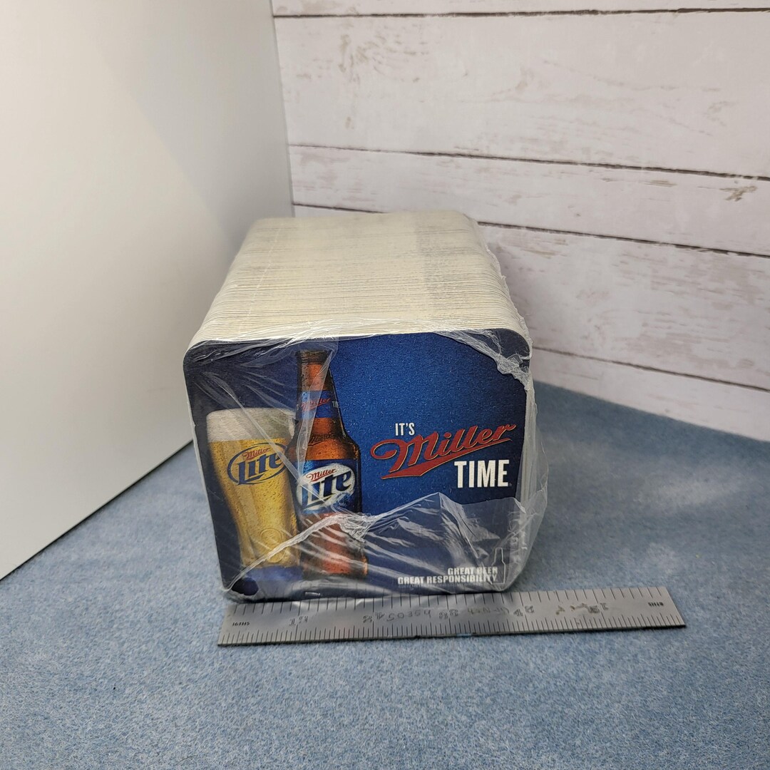 Miller Lite ~100 Pack Beer Coasters - Original Packaging - See Photos ...