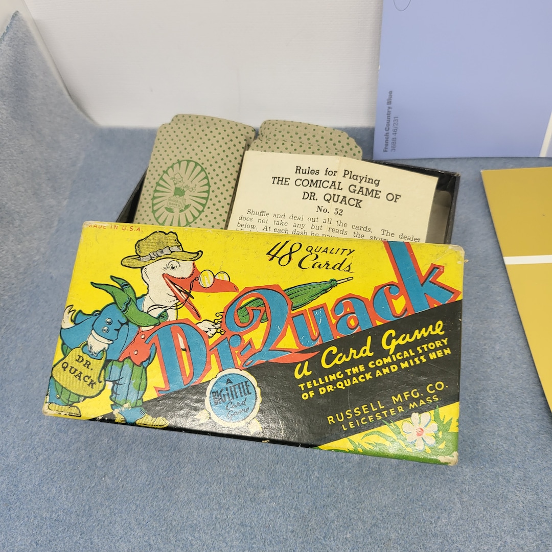 Dr Quack Card Game 48 Cards With Mad-lib Type Responses and ...