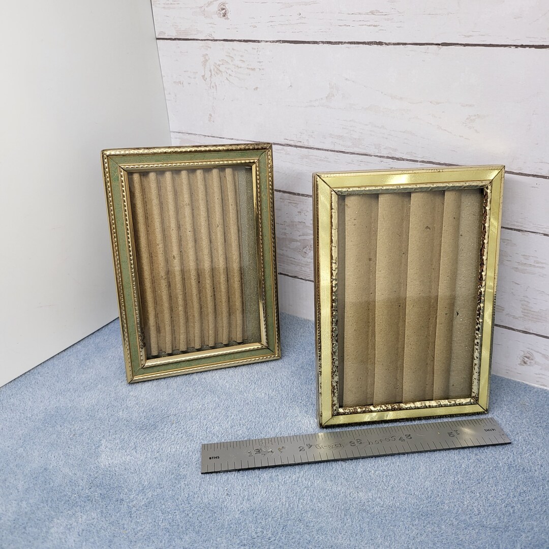 3.5x5 PATINA AGE RUST Gold Cast Metal Vintage Frames choose Frame see ...