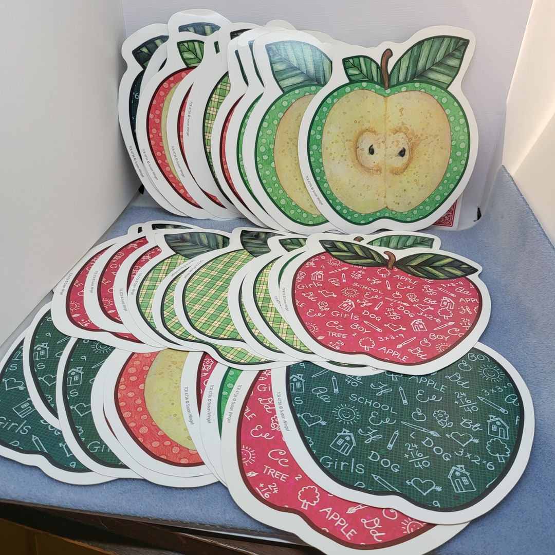 30 Apple Cardstock Images in 5 Patterns With Variations - Susan Winget ...