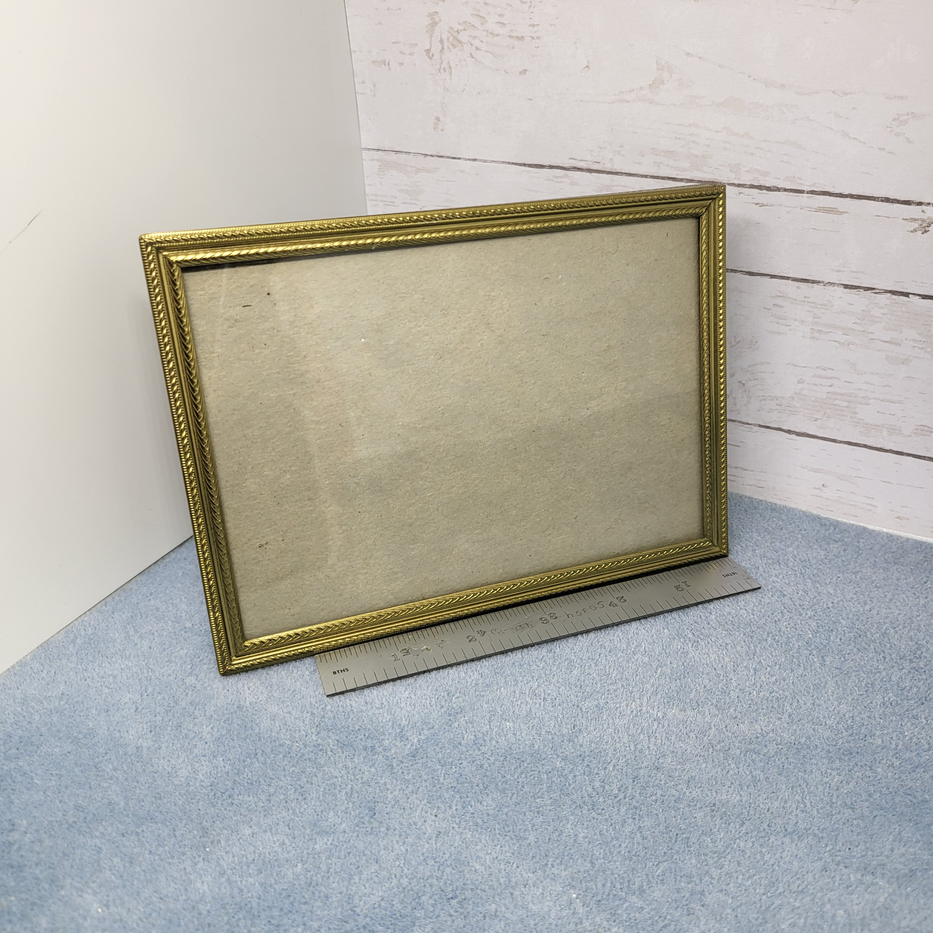 5x7 Gold Metal Frames Stamped Detail Edges With Glass Some - Etsy