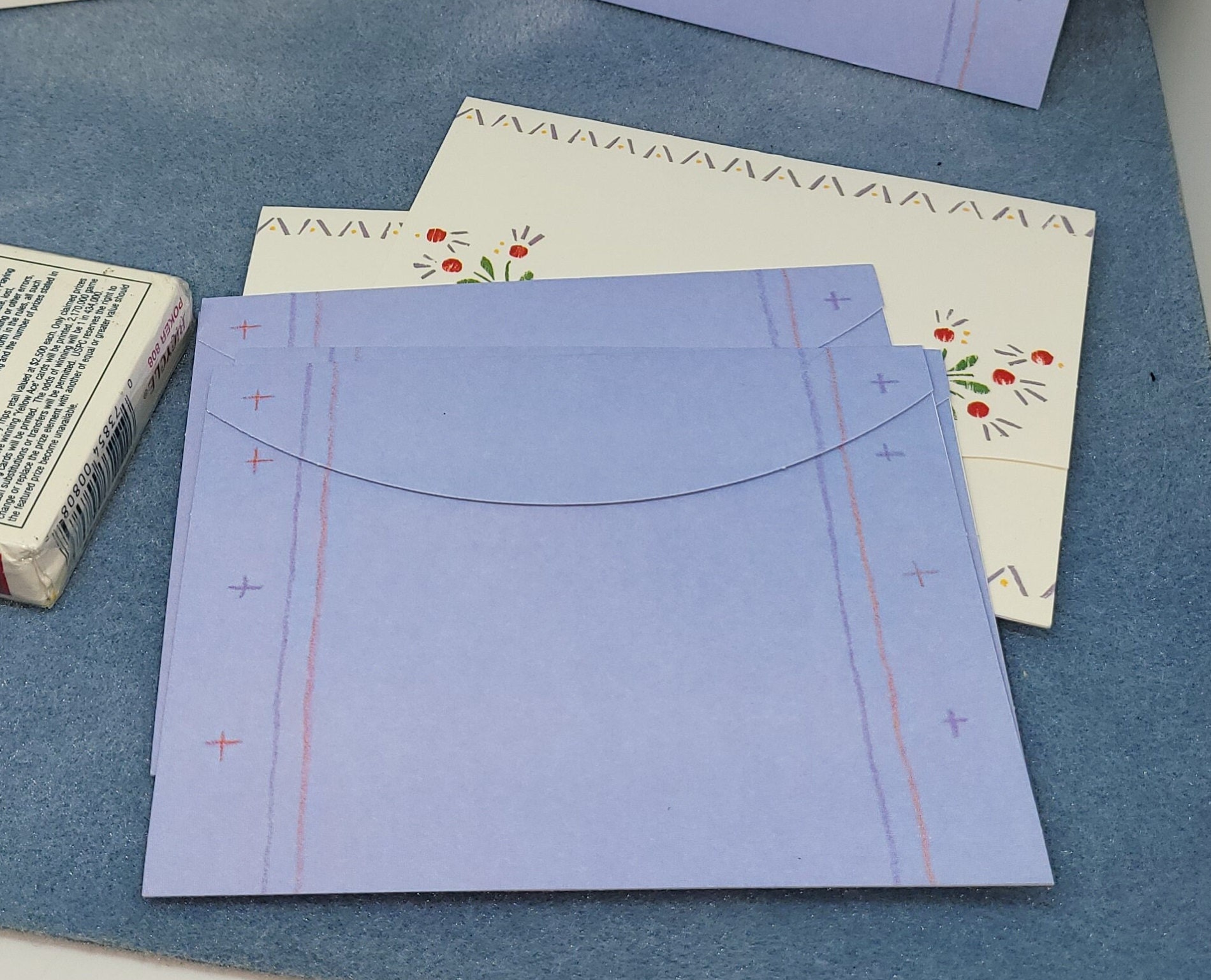 5 Fold-up Stationery Pages Floral Blank on Back Fold - Etsy
