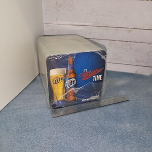 Miller Lite 100 Pack Beer Coasters Original Packaging See Photos and ...